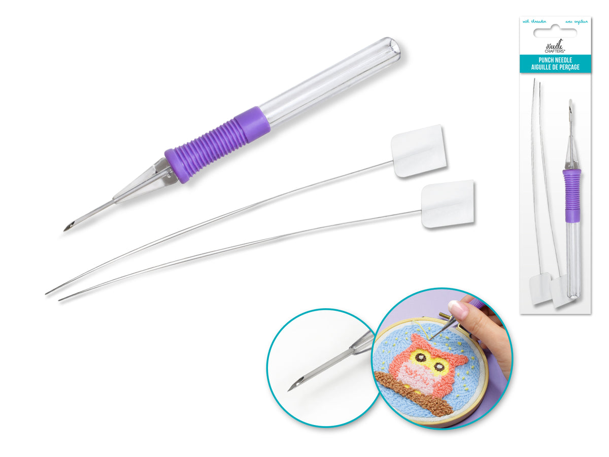 Needle Crafters Punch Needle with Threaders for Floss – Craft and ...
