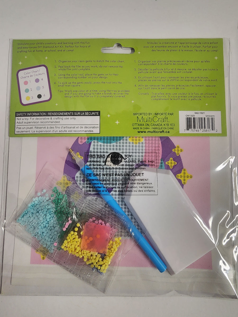DIY Krafty Kids Unicorn Diamond Art Craft Kit Bundle Lot – Craft and ...