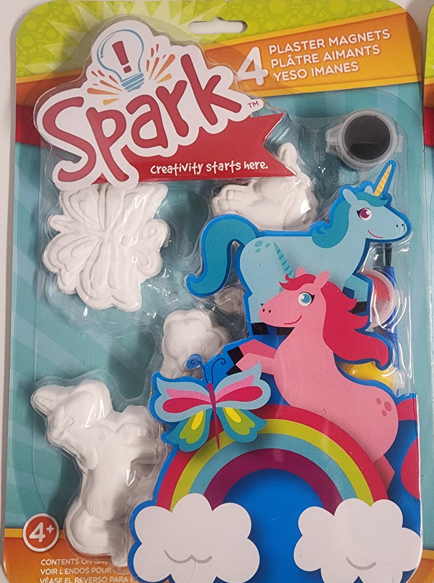 DIY Spark Puppy Unicorn Kids Plaster Magnets Painting Kit Bundle Lot ...