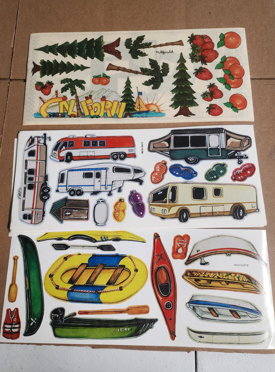 Extra Large Mixed Theme Scrapbook Sticker Lot 65 sheets – Craft and ...