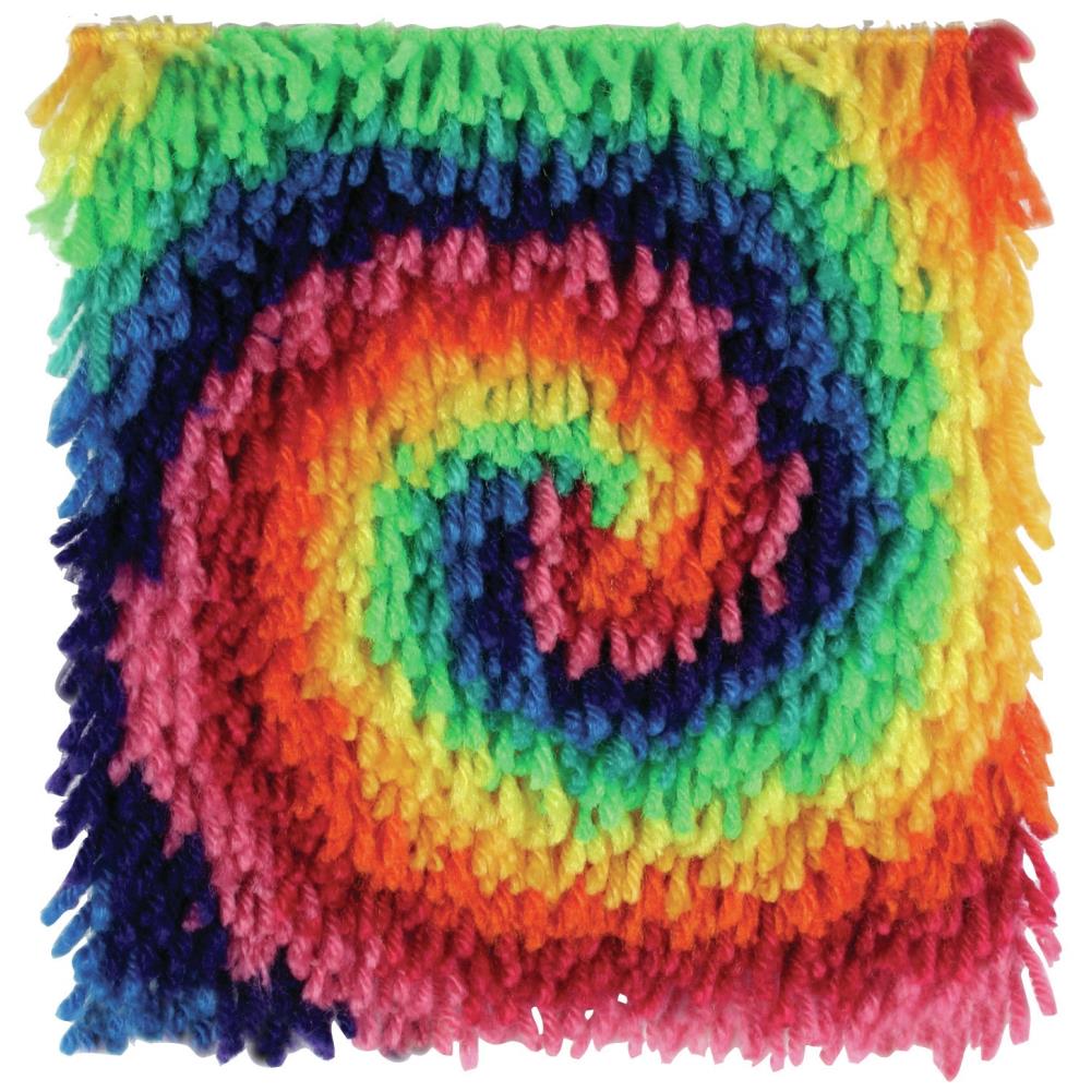 DIY Wonder Art Twirl Rainbow Latch Hook Kit Kids Craft 8" – Craft and ...