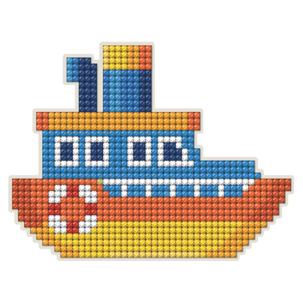 DIY Collection D'Art Tug Boat Ship Kids Diamond Magnet Kit – Craft and ...